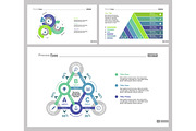Three Statistics Slide Templates Set, a Work Illustration by SurfsUpVector