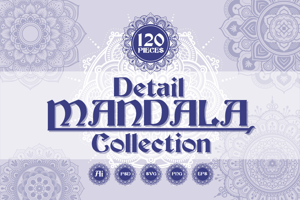 120 Detail Mandala Collection | Decorative Illustrations ~ Creative Market