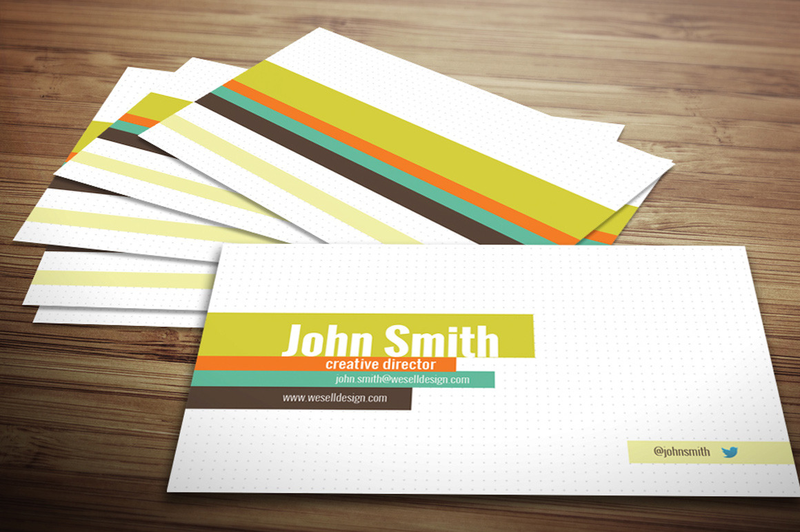 Dotted Business Card, a Business Card Template by Crazyleaf