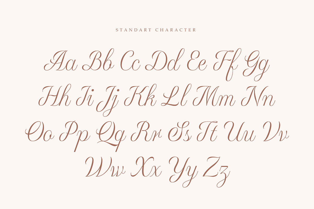 Andrea Harisah - Calligraphic Font, a Script Font by Typia Nesia
