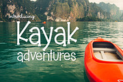 Kayak Adventures, a Serif Font by Kitaleigh