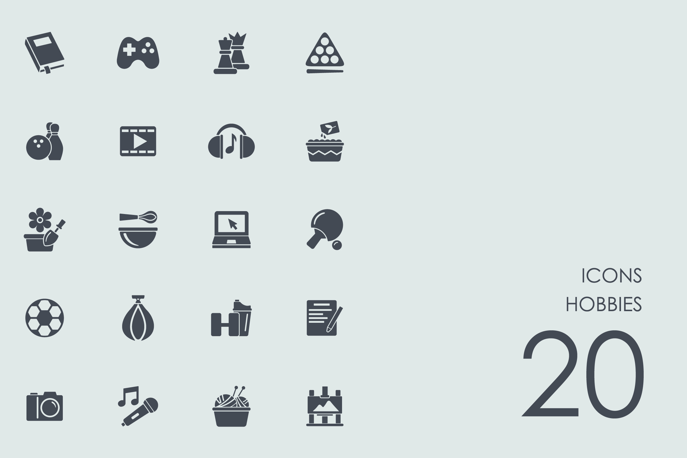 Hobbies icons, an Icon by Palau