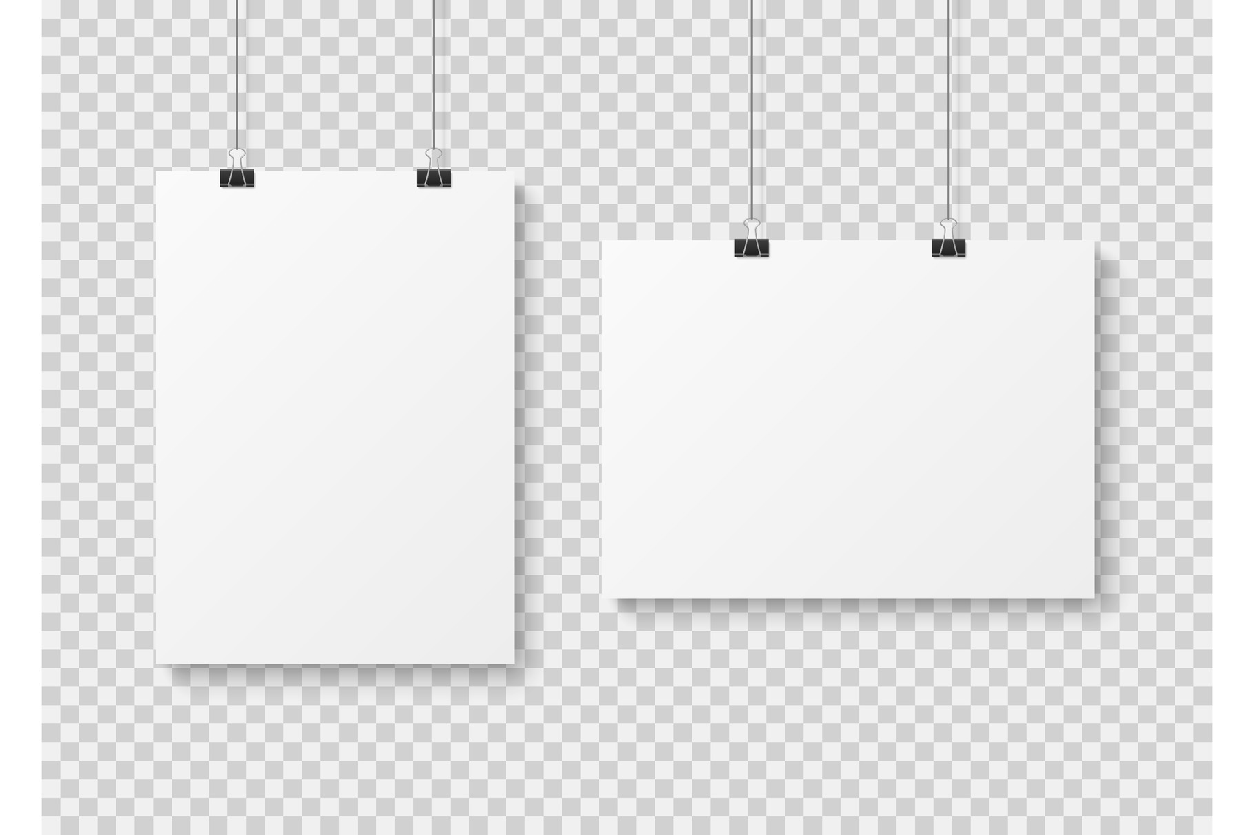 White blank poster template, a Texture Graphic by YummyBuum