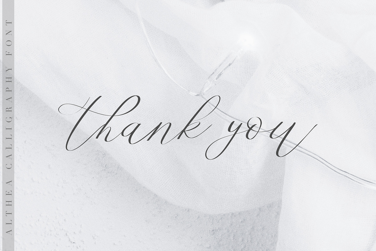 Althea Script, a Script Font by Chocotype Std