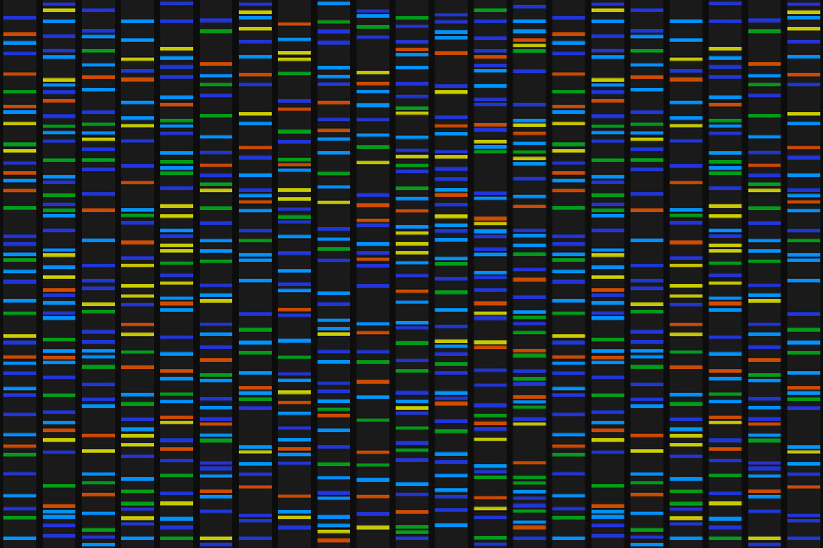 Dna Sequence Results Background, a Pattern Graphic by in8finity