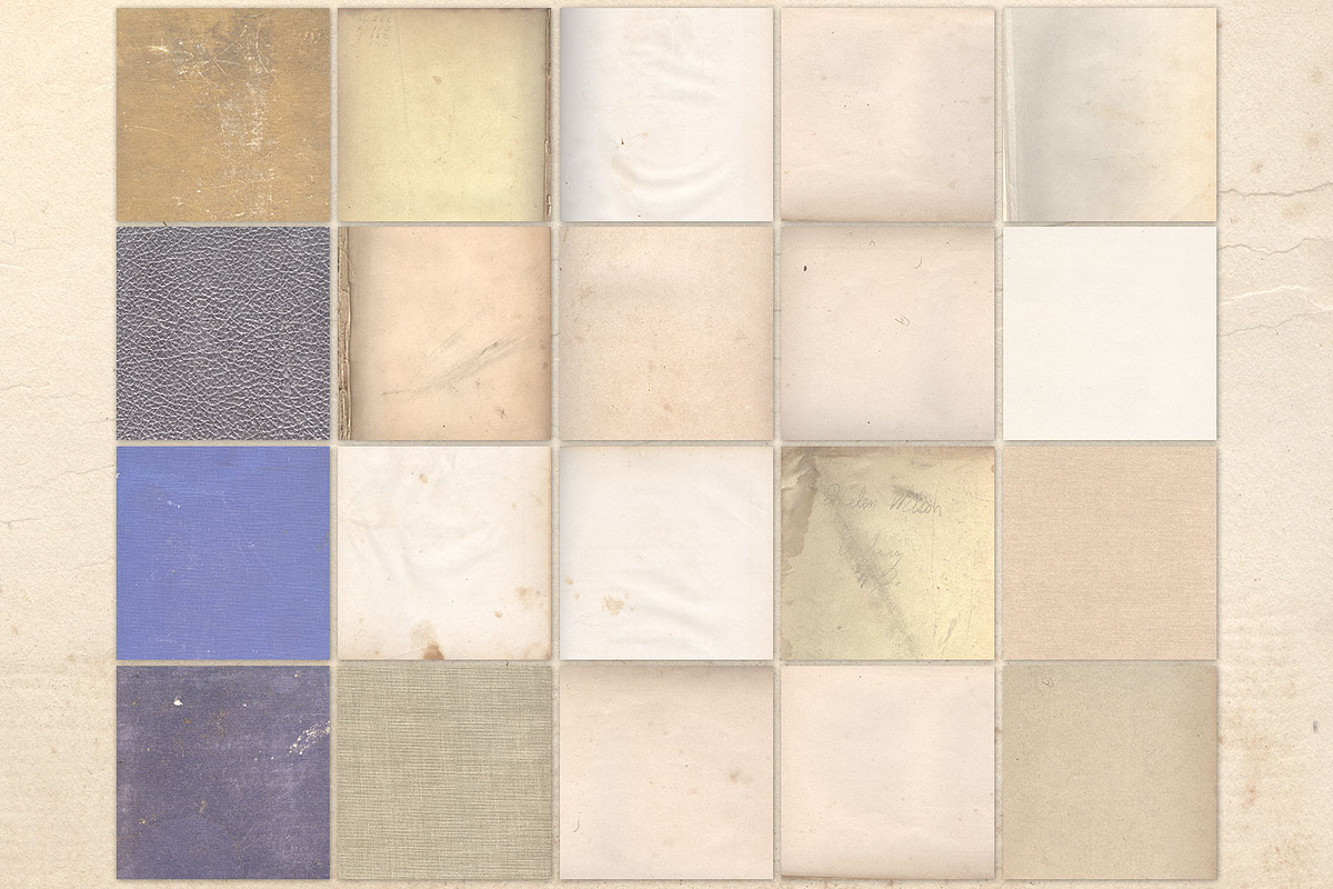 Vintage Paper & Book Cover Bundle, a Texture Graphic by Eclectic Anthology