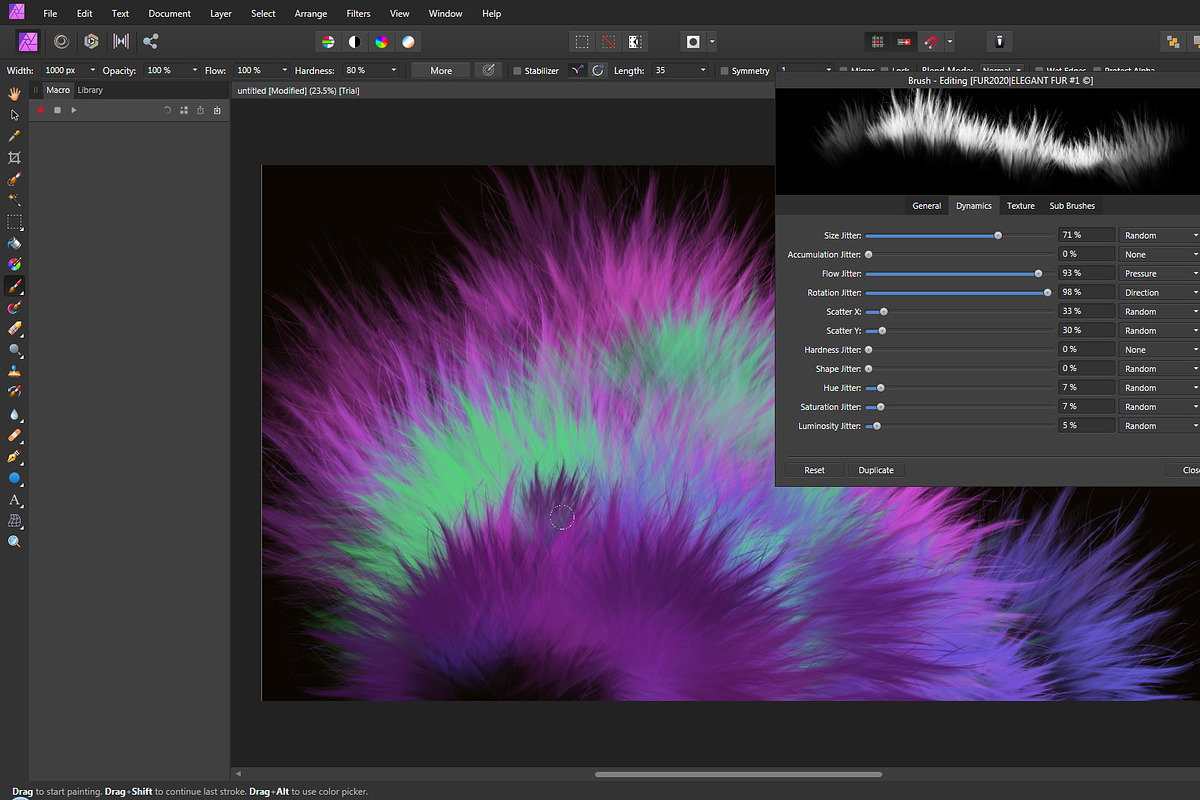 28 Realistic FUR Affinity Brushes