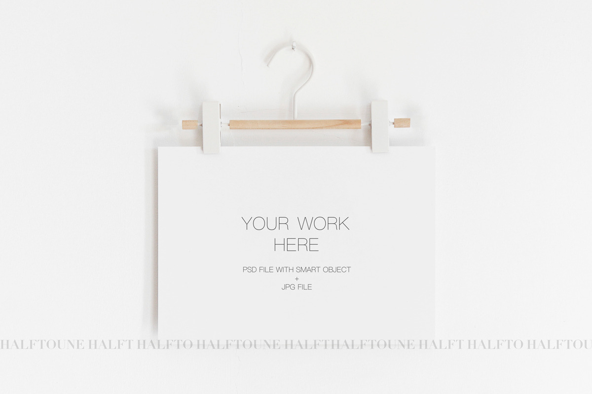 Poster Mockup, 5x7 Horizontal Mockup, a Graphic by HALFTOUNE