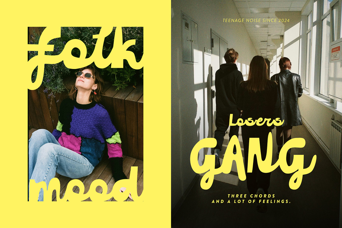 Dopamine Script Playful Vibe Font, a Script Font by Struvictory.art