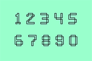 Bitless Techno Square Font, a Font by Krafti Lab