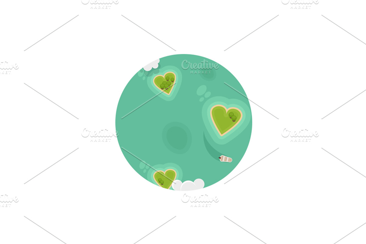2 x Island Pattern, a Pattern Graphic by Beatriz Gascón