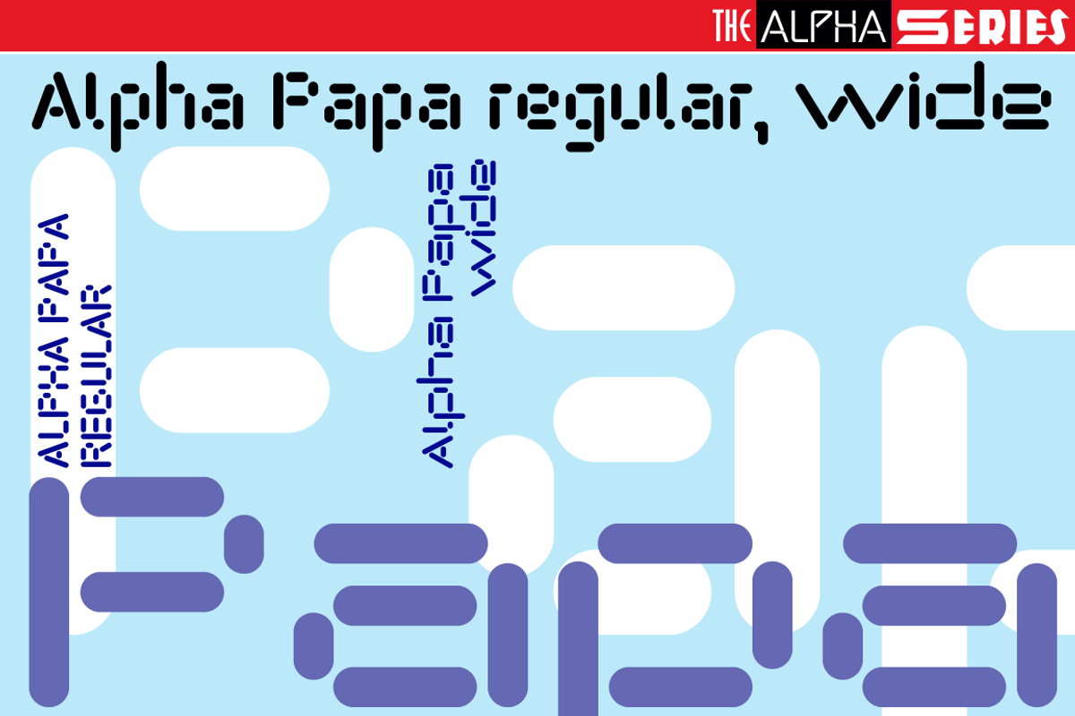 Alpha Series Font Collection, a Sans Serif Font by Wiescher Design