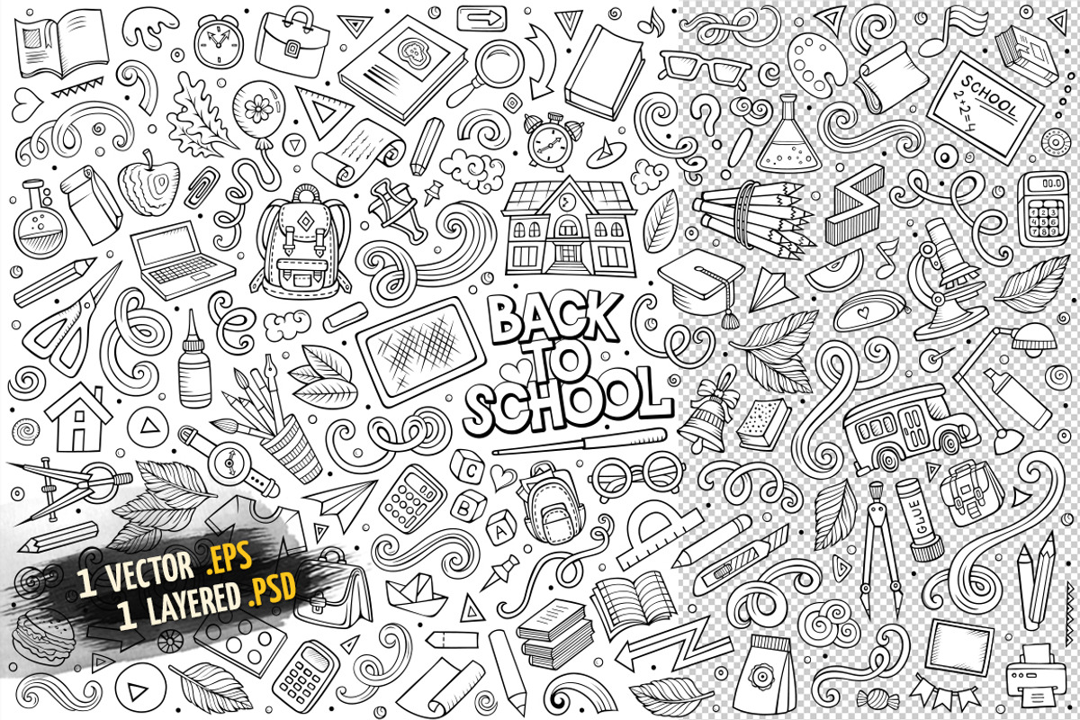 School Objects Set, an Object Graphic by BALABOLKA
