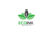 eco ink logo, a Branding & Logo Template by CAIRON CREATIVESTUDIO