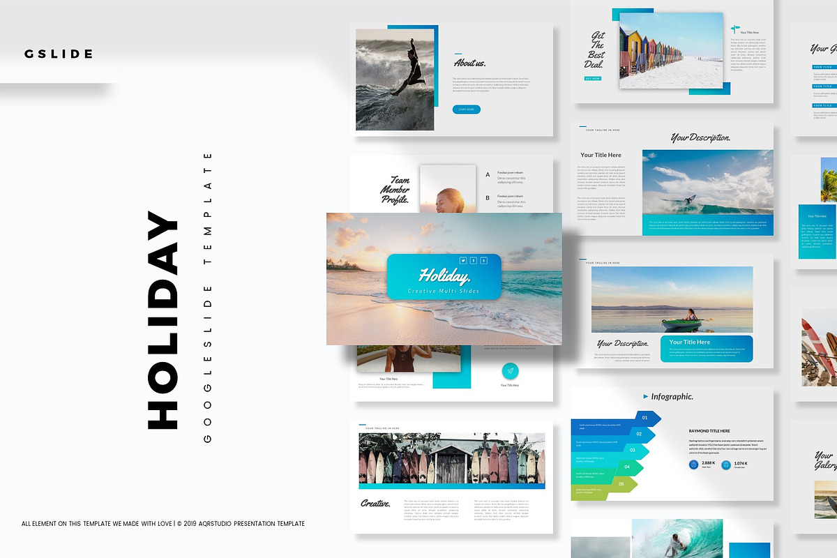 Holiday - Google Slides Template, a Presentation Template by AQR Studio ...