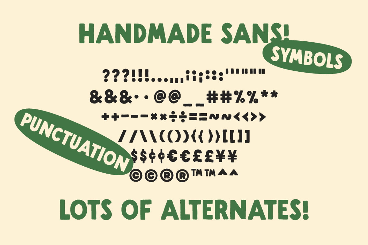 Handmade Sans! A Hand-lettered Font!