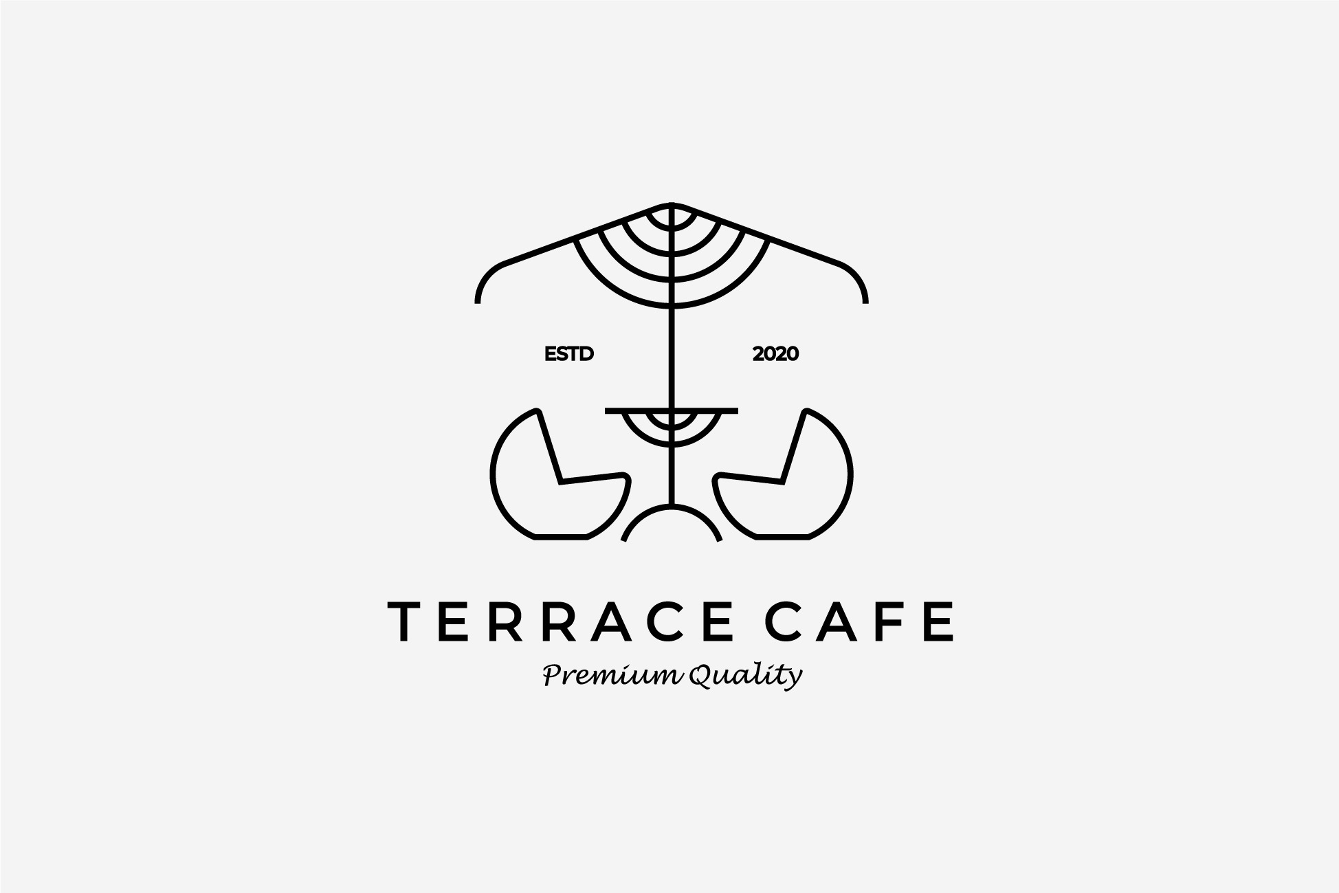Line Art Terrace Cafe Logo