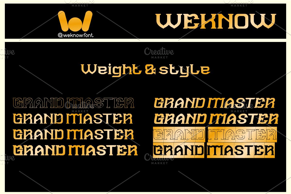 Grand Master font