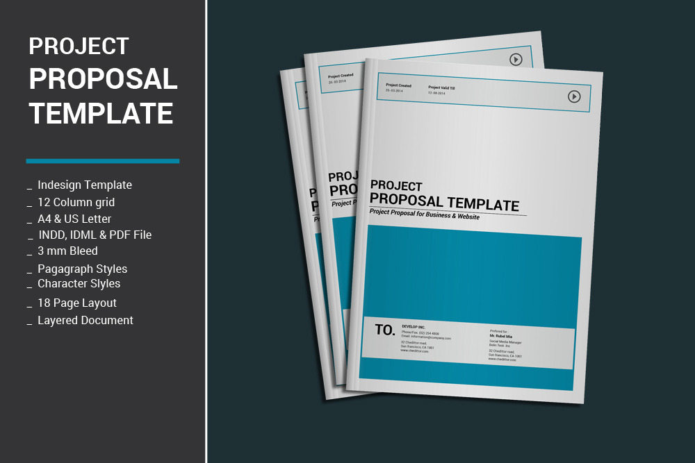 Project Proposal Template | Stationery Templates ~ Creative Market