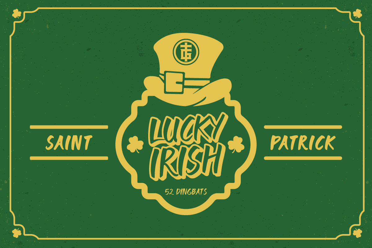 Lucky Irish Dingbats, a Font by TGIF.STD