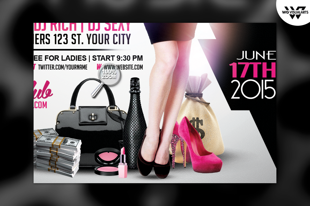 SEXY & RICH Flyer Template, a Flyer Template by WG DESIGN