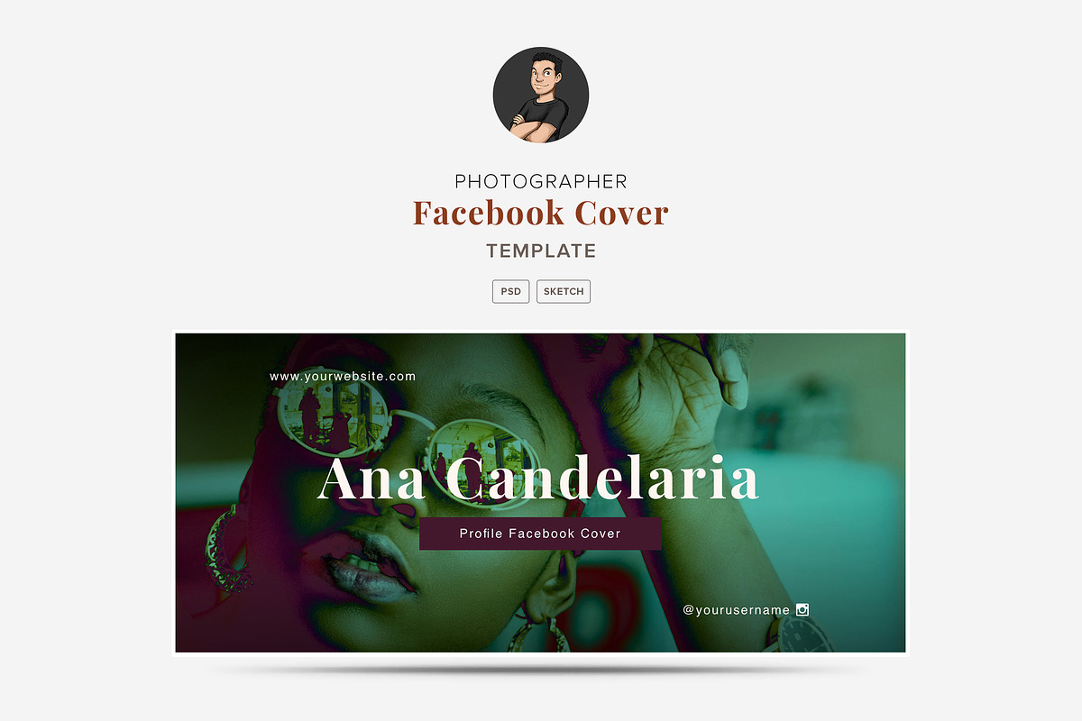 Facebook Cover Template 08, a Social Media Template by Mockups by ...