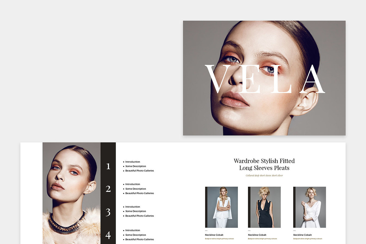 Vela Brochure Template, a Brochure Template by SlideStation