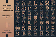 Letter R Logo Bundle RR Monogram Set, a Branding & Logo Template by ...
