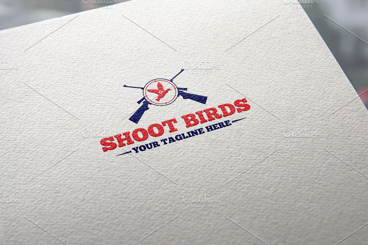 Shoot Birds Logo Template, a Branding & Logo Template by REDVY CREATIVE ...