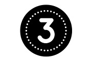 Three digit icon, an Icon by Creative priyanka