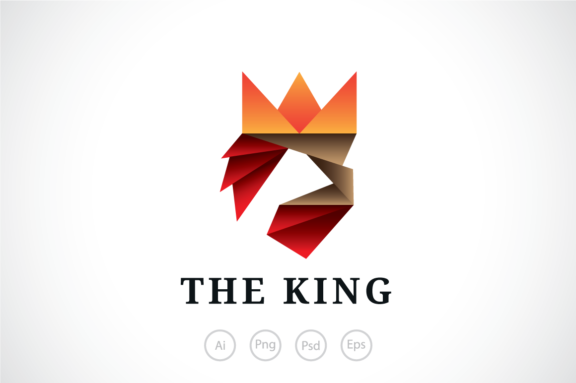 Ribbon King Logo Template, a Branding & Logo Template by Heavtryq Design