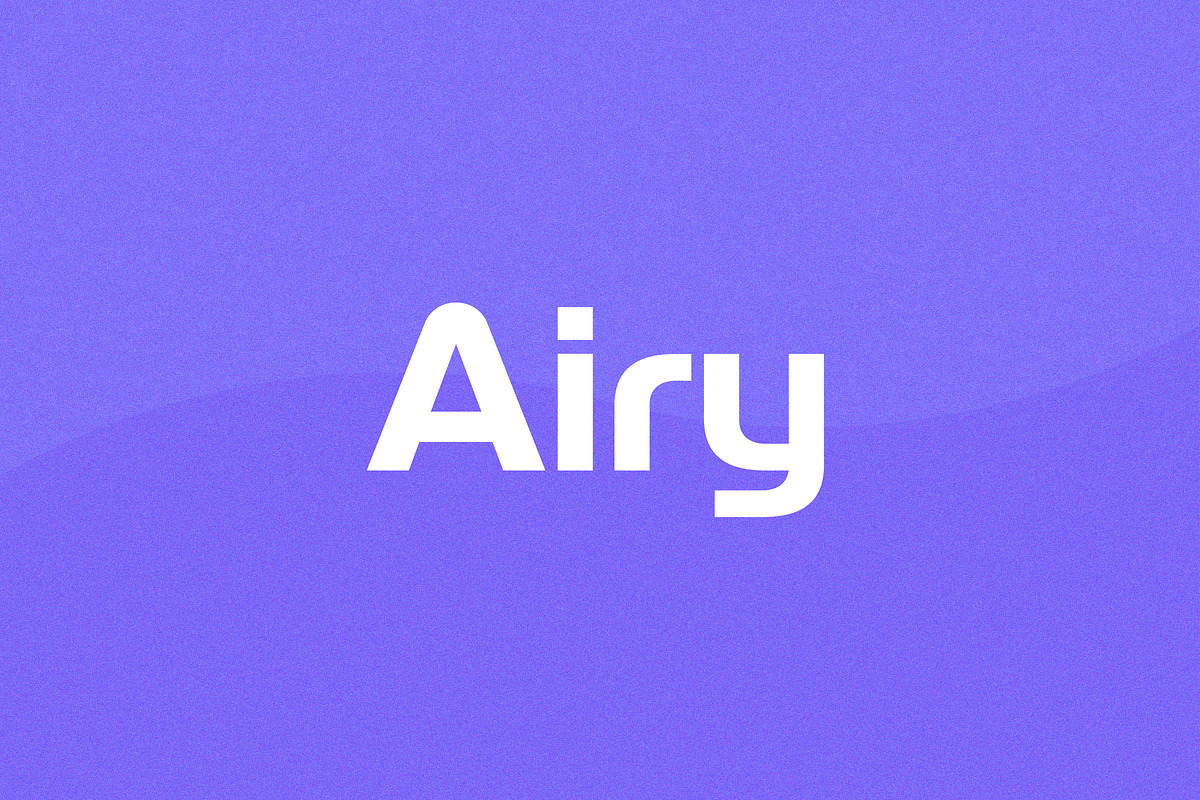 Airy Wordmark Font, a Sans Serif Font by Shina Design