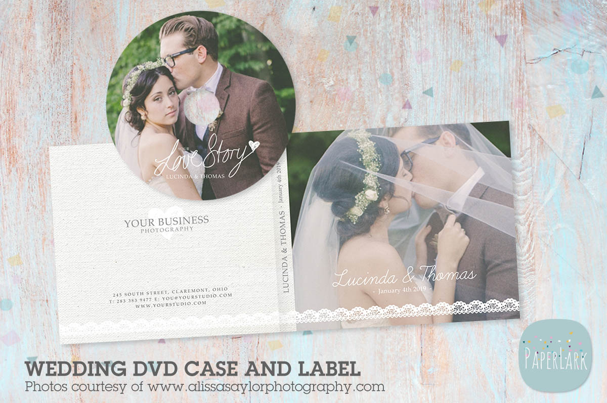 DW004 DVD/CD Label and Case, a Presentation Template by Paper Lark