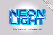 Realistic Neon 3D Text Effect Style, a Layer Style Add-On by Anomali ...