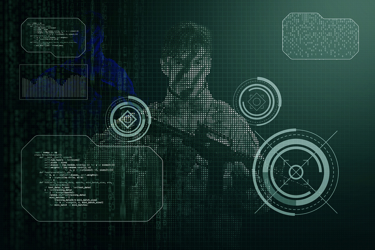 Futuristic Hud Photo Effect Mockup