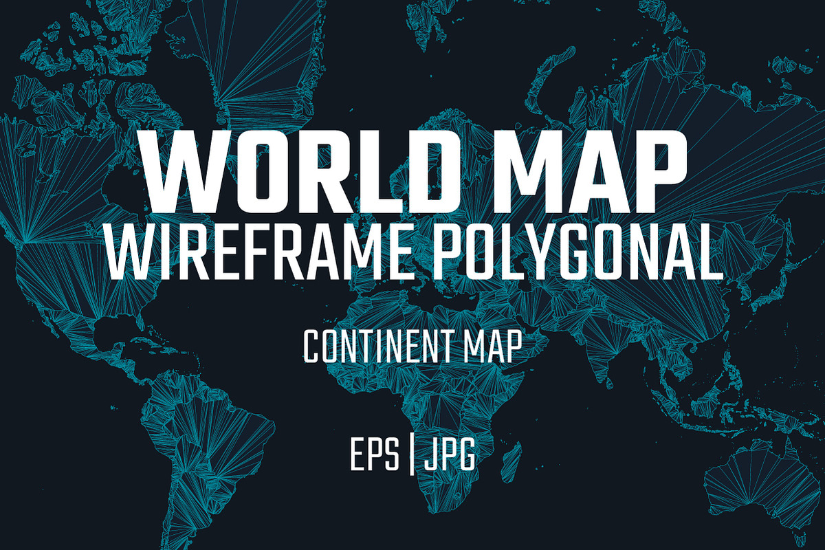 World map wireframe +, a Technology Illustration by MaximGertsen