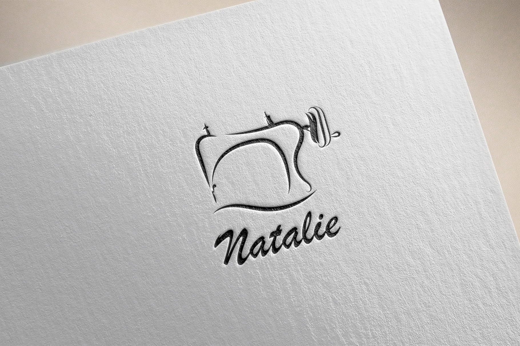 Natalie. Calligraphic Logo Template, a Branding & Logo Template by lapi ...