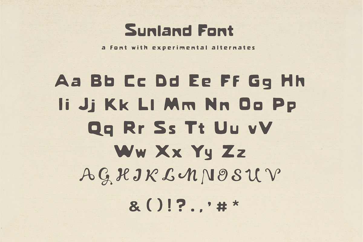 Handwritten Midcentury Motel Font