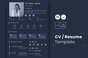 Resume/CV Template, a Resume Template by Artemis-products | Creative Market