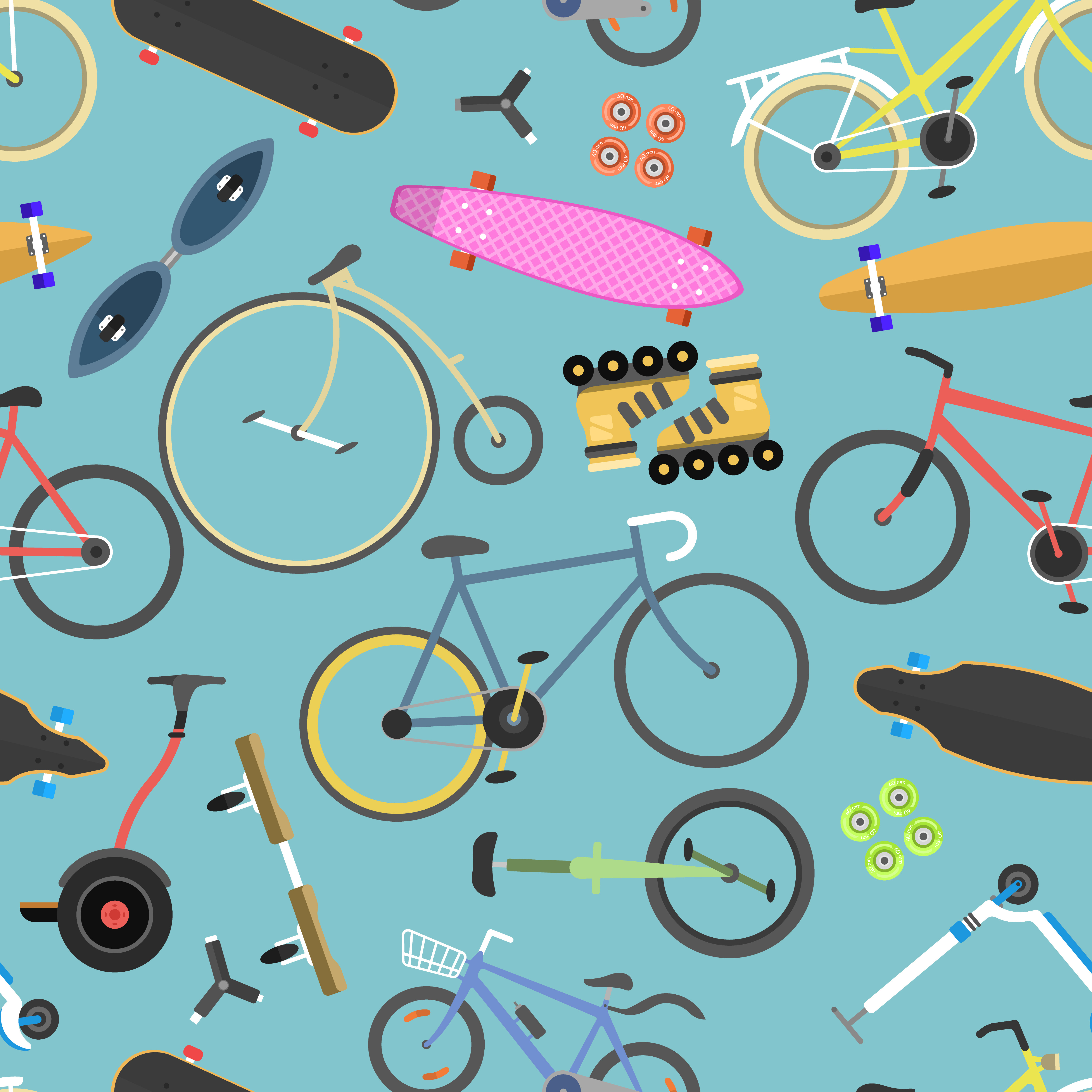 Stylish backdrop with cycles vector, a Decorative Illustration by RocketArt
