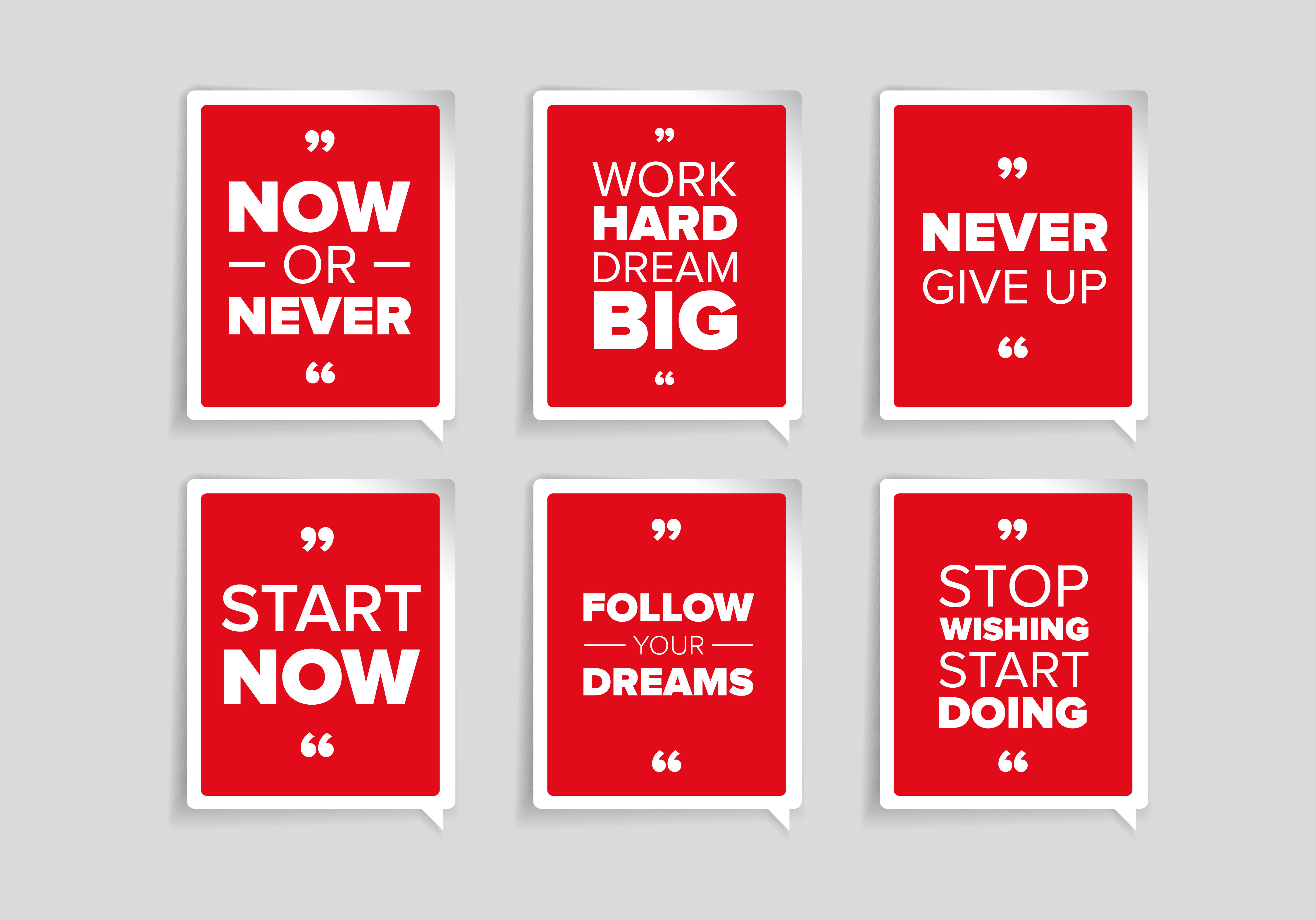 Inspirational motivational quote set, an Object Graphic by Lin´s