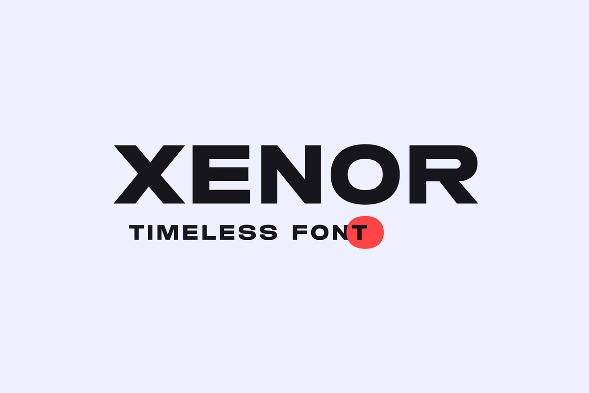 XENOR- Timeless Bold Display Font
