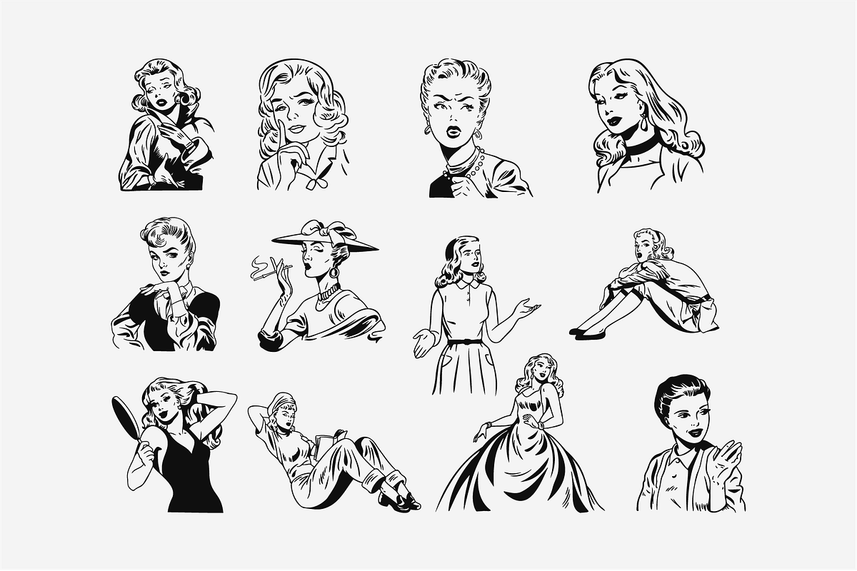 Women of Comics Illustrations V2, an Illustration by FM Era Studio