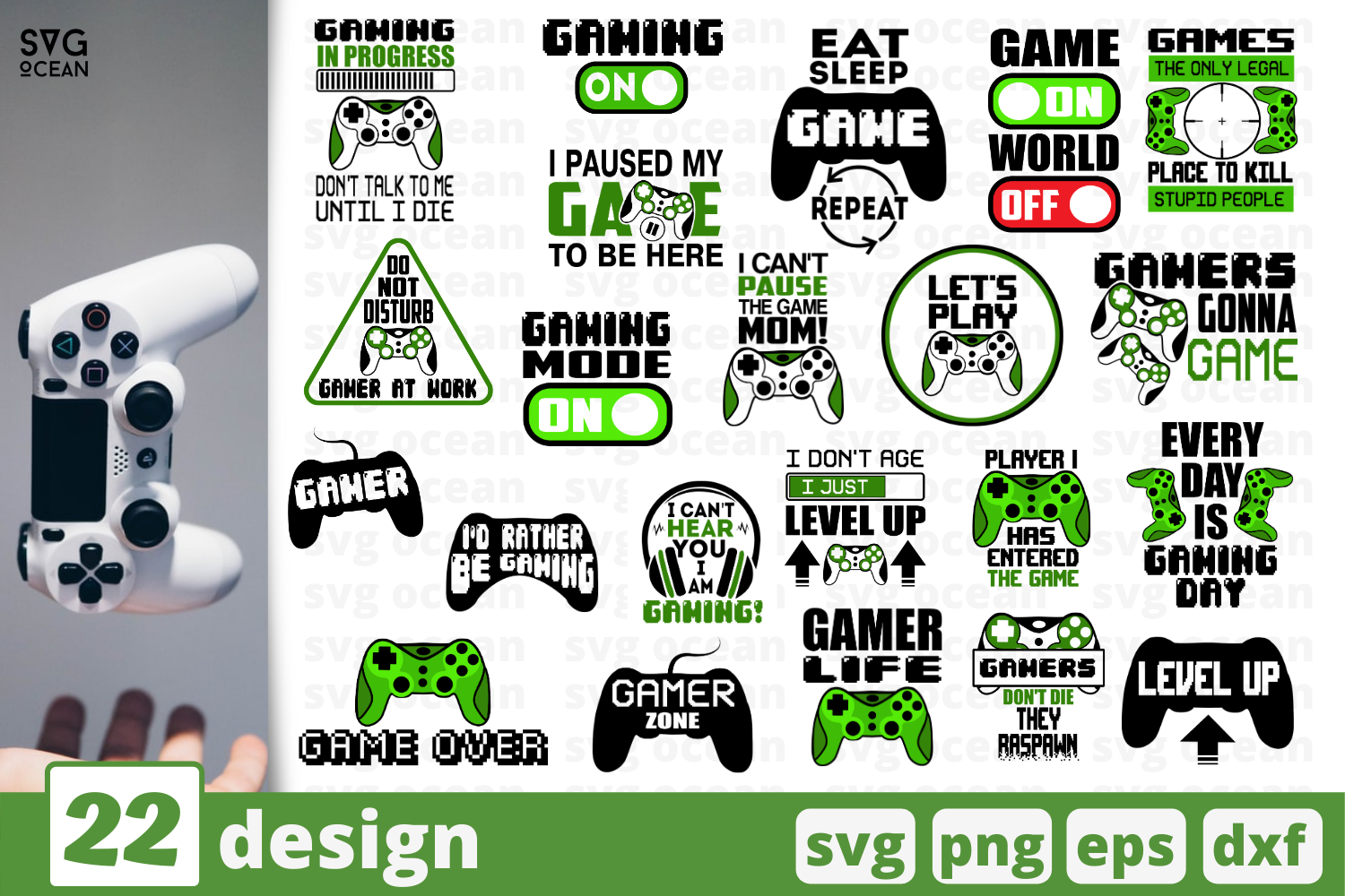 Gaming SVG Bundle, an Illustration by svgocean