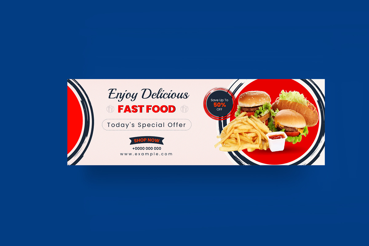 Fast Food Banner Template, a Flyer Template by MRI STUDIO