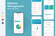 Expense Management Mobile App UI Kit, an UI Kit Template by uicube