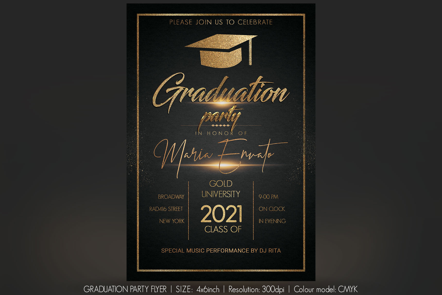 Graduation Party Flyer, a Flyer Template by Artolus