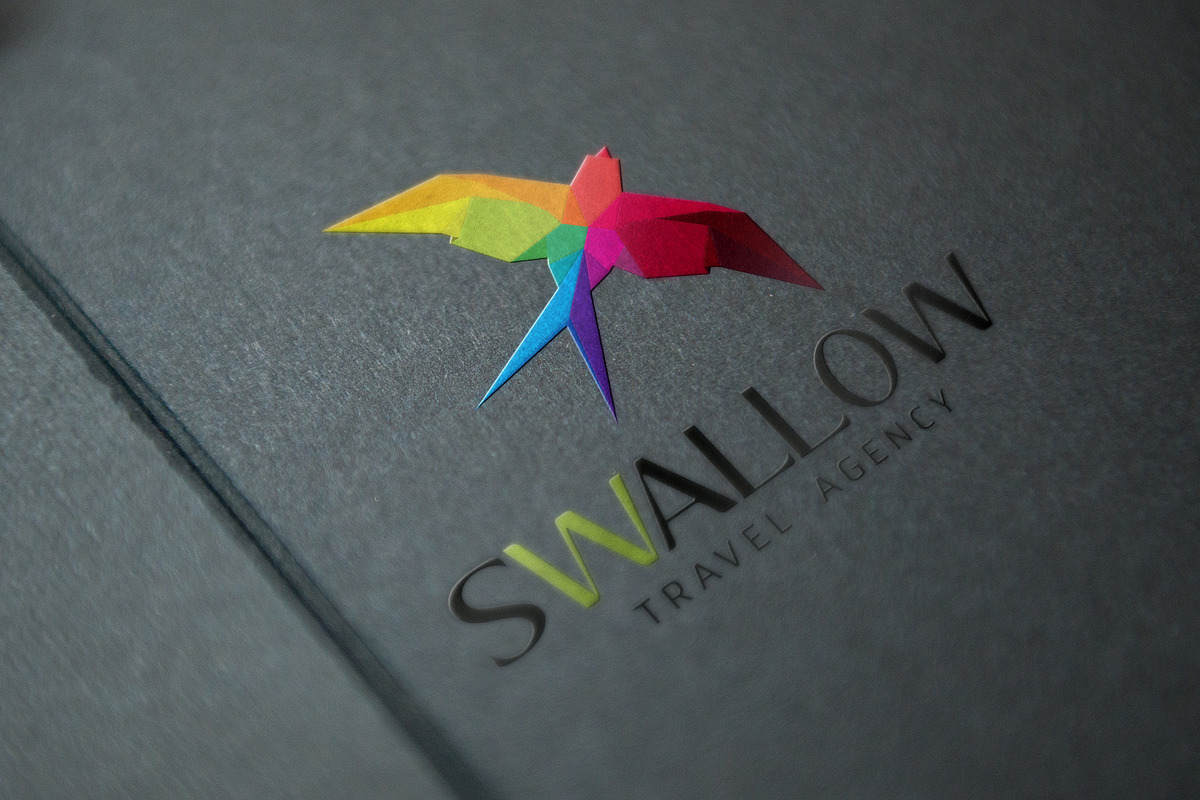 SWALLOW vector logo, a Branding & Logo Template by Giordano Aita Graphics