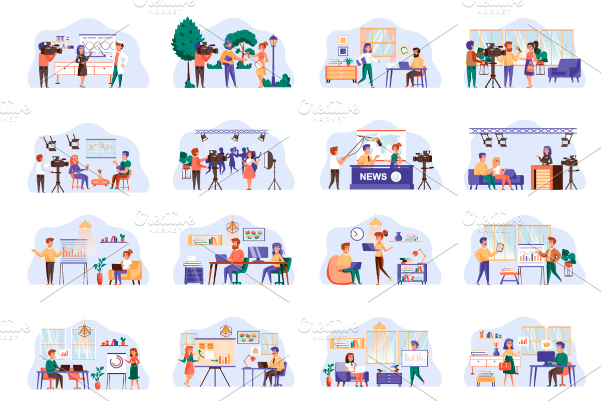 People Characters Scenes Pack, a Templates & Theme by alexdndz