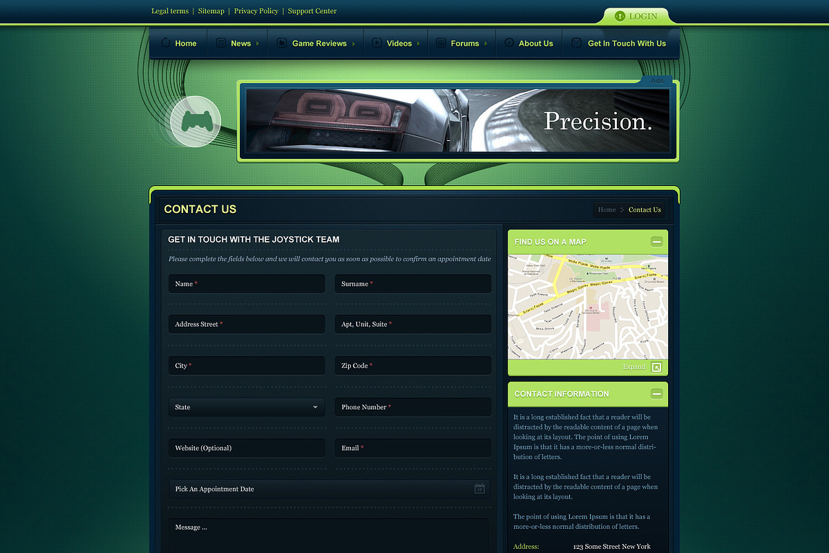 Joystick - Ultimate Gaming PSD Templ, a Websites & App Template by ...